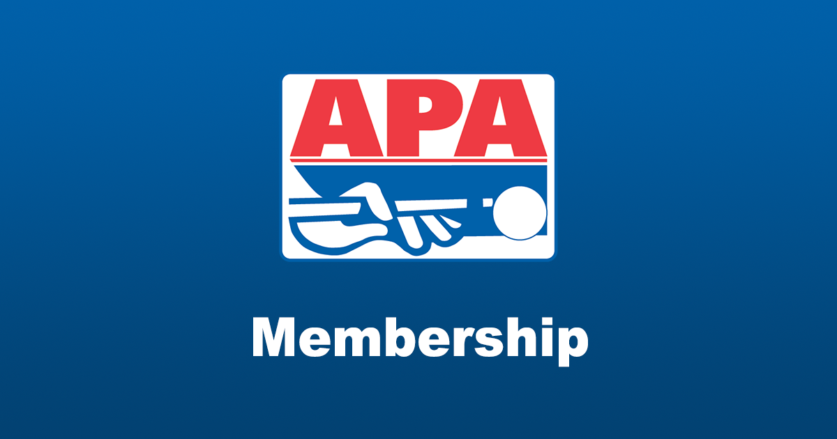 Membership - Pool Rules for APA League Play